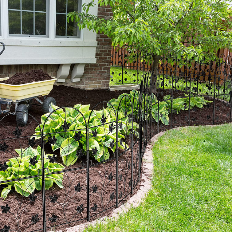 BTY 38'' H x 13'' W Black Metal Fencing with 10 Panel(s) Included & Reviews | Wayfair